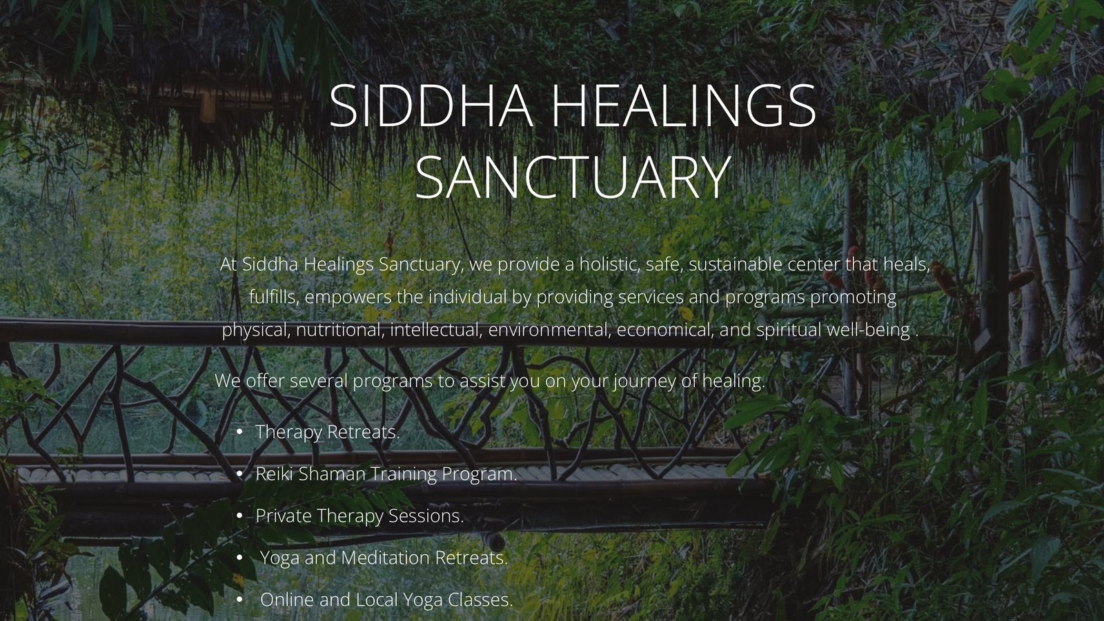 Siddha Healings Sanctuary , United States