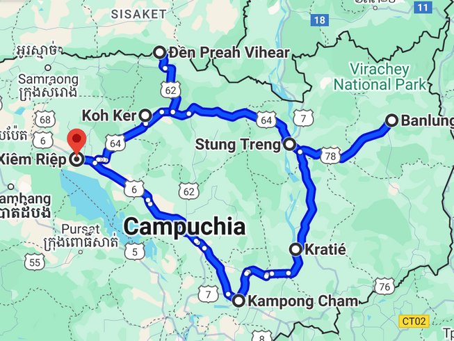 7 Day Cambodia Guided Motorcycle Tour From Siem Reap to Preah Vihear ...